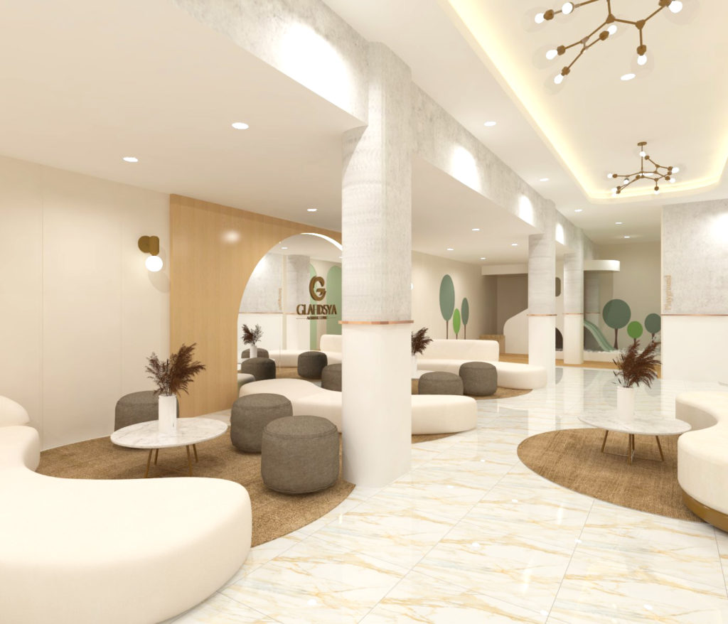 Desain Interior Klinik Kecantikan Glafidsya Jakarta Lantai 2 - Arsindo ...